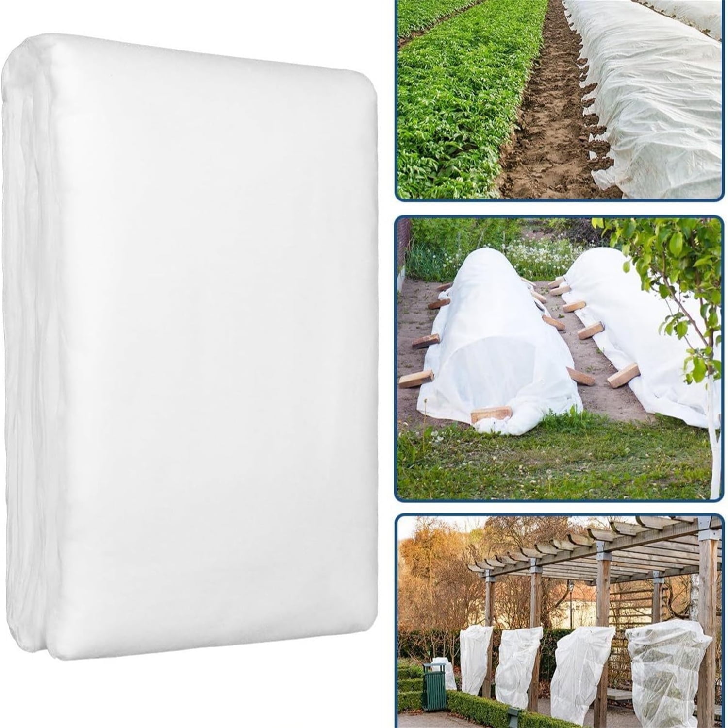 White Plant Shade Cloth,Bexikou Garden Plant Fleece Frost Protection,3 ...