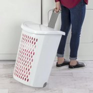 Mainstays Metal Frame Laundry Basket Sorter, Arctic White, 3 - Tier ...