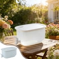 White Plastic Beverage Dispenser with Spigot, 4L Food-Grade Pitcher ...