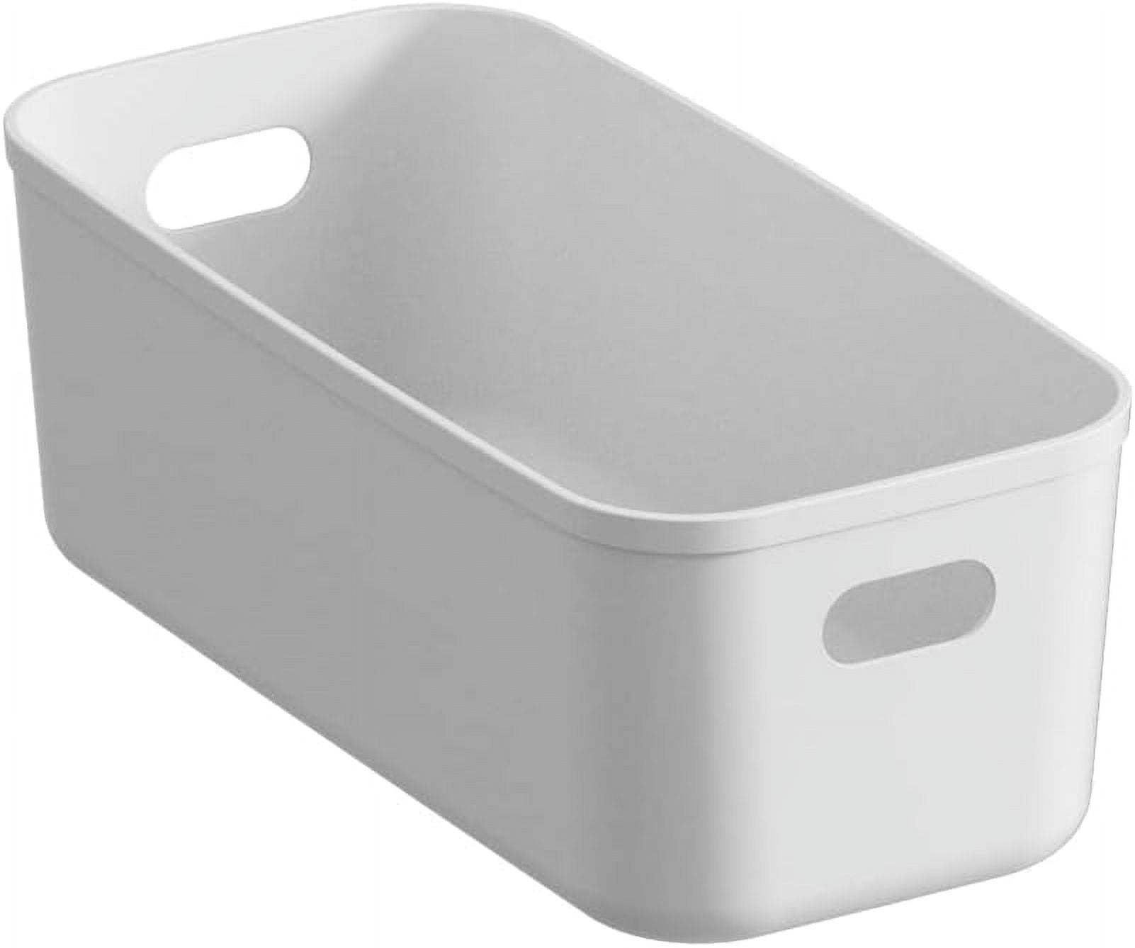 White Plastic Bins/Storage Organizers - Pantry Baskets, Bins for ...