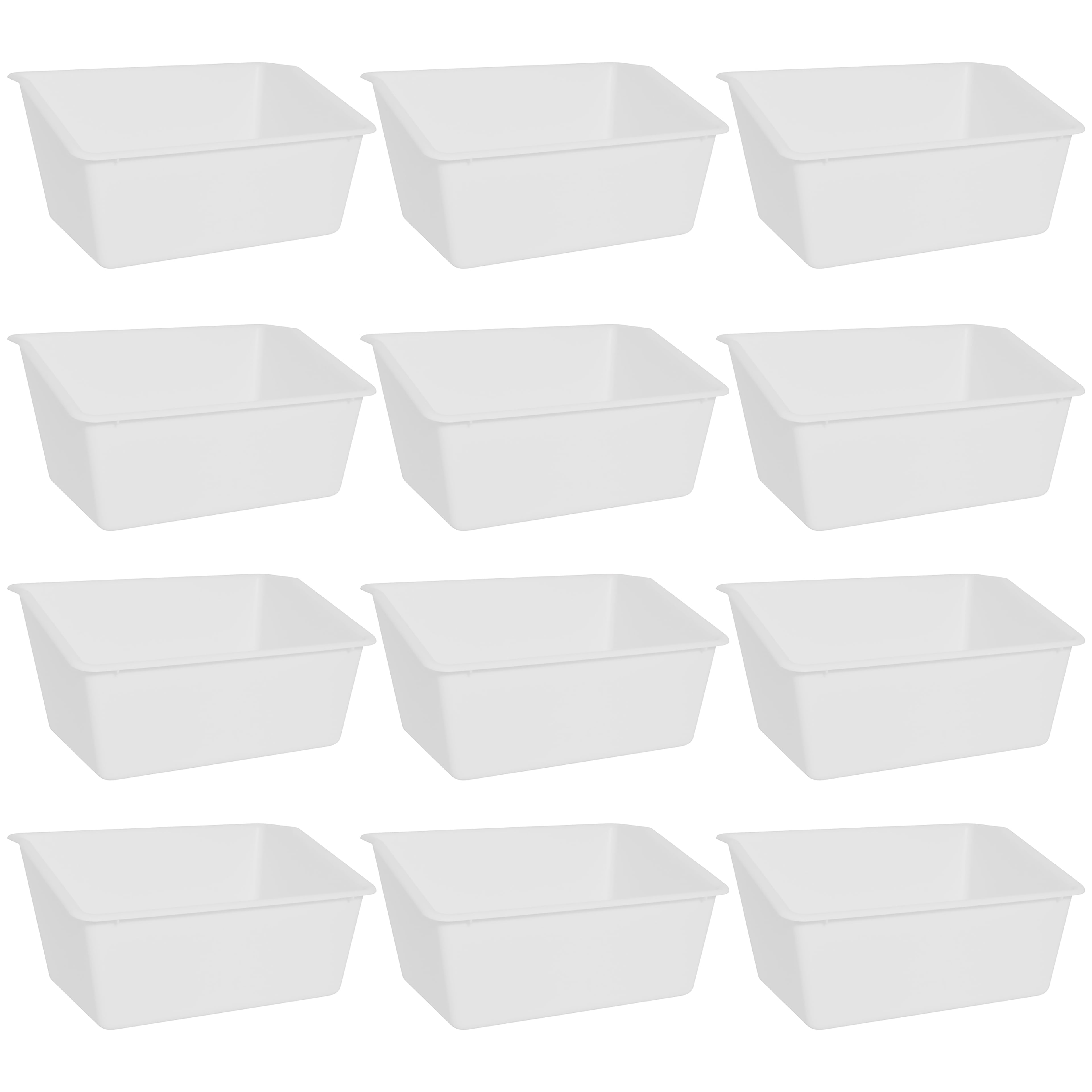 White Plastic Book Storage Bin by Creatology - Organize Books for ...