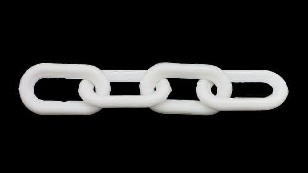 White Plastic Chain 1.5 Inch (6mm) 50 Feet - Walmart.com