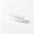 White Plastic Compartment Fruit Storage Box with Lid, Bento Salad ...