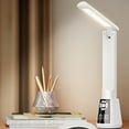 White Plastic Desk Lamp with Flashlight Function 1200mAh Battery ...