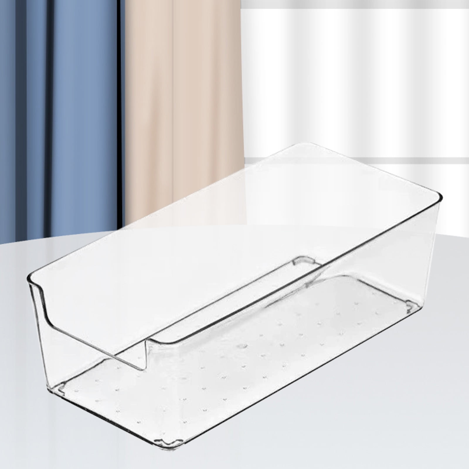 White Plastic Desktop Organizer Drawer Multi-Compartment Storage Box ...