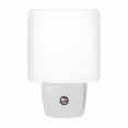 White Plug-in LED Night Lights Solid Color Auto Dusk-to-Dawn Sensor for ...