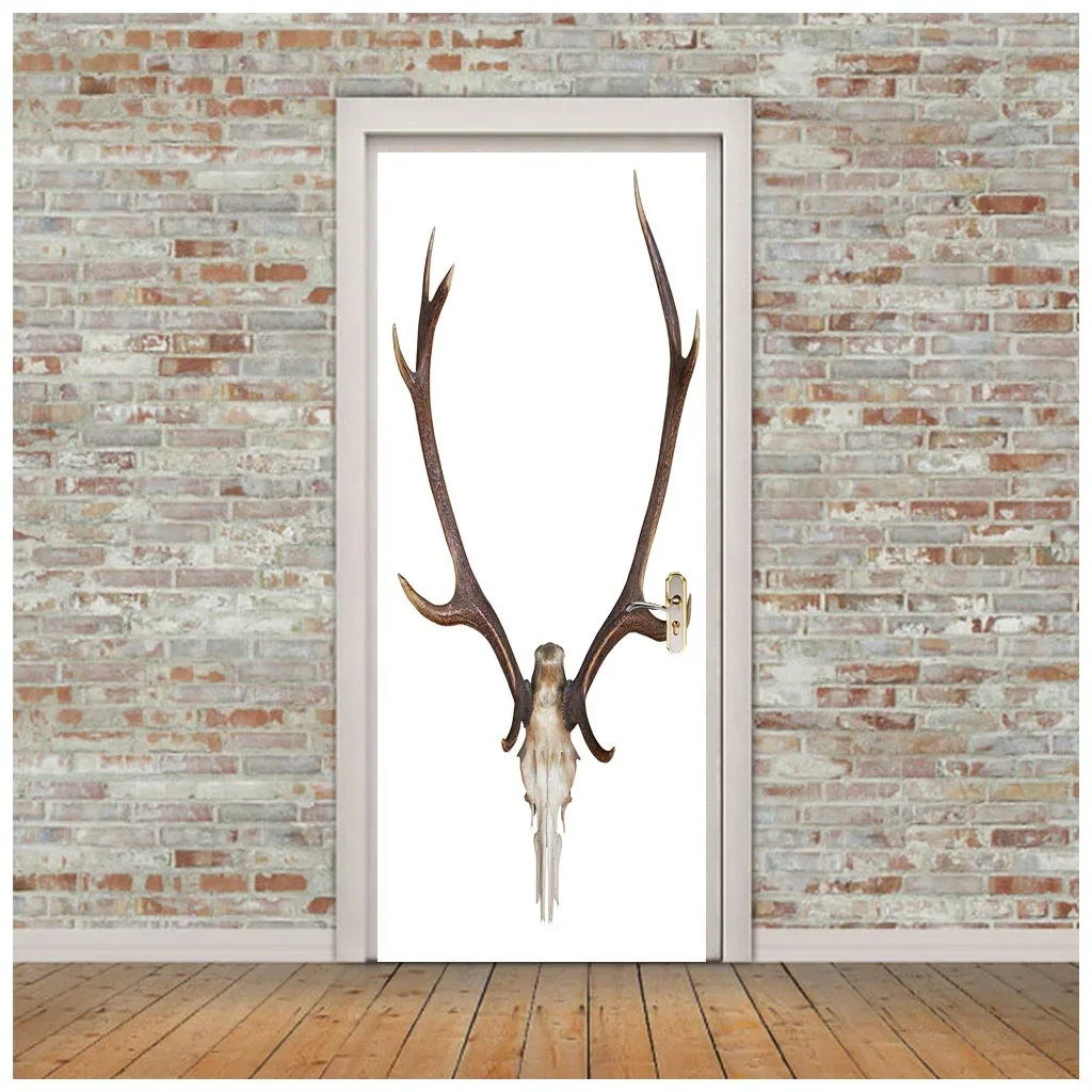 White Polar Bear Door Sticker Lovely Animal Wallpaper Decal Removable ...
