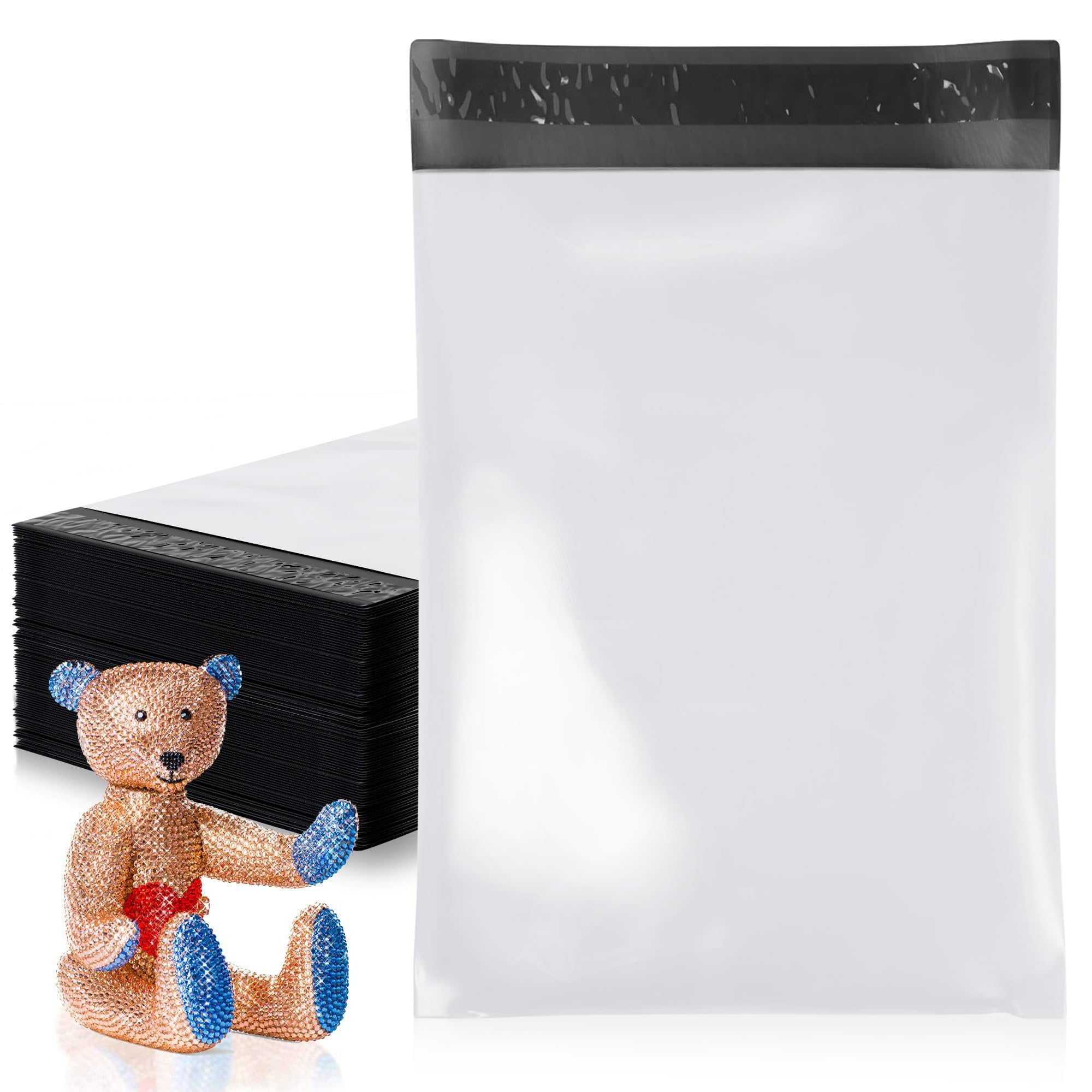 White Poly Mailers 19 x 24 Inches. 200 Pack Poly Shipping Bags for ...