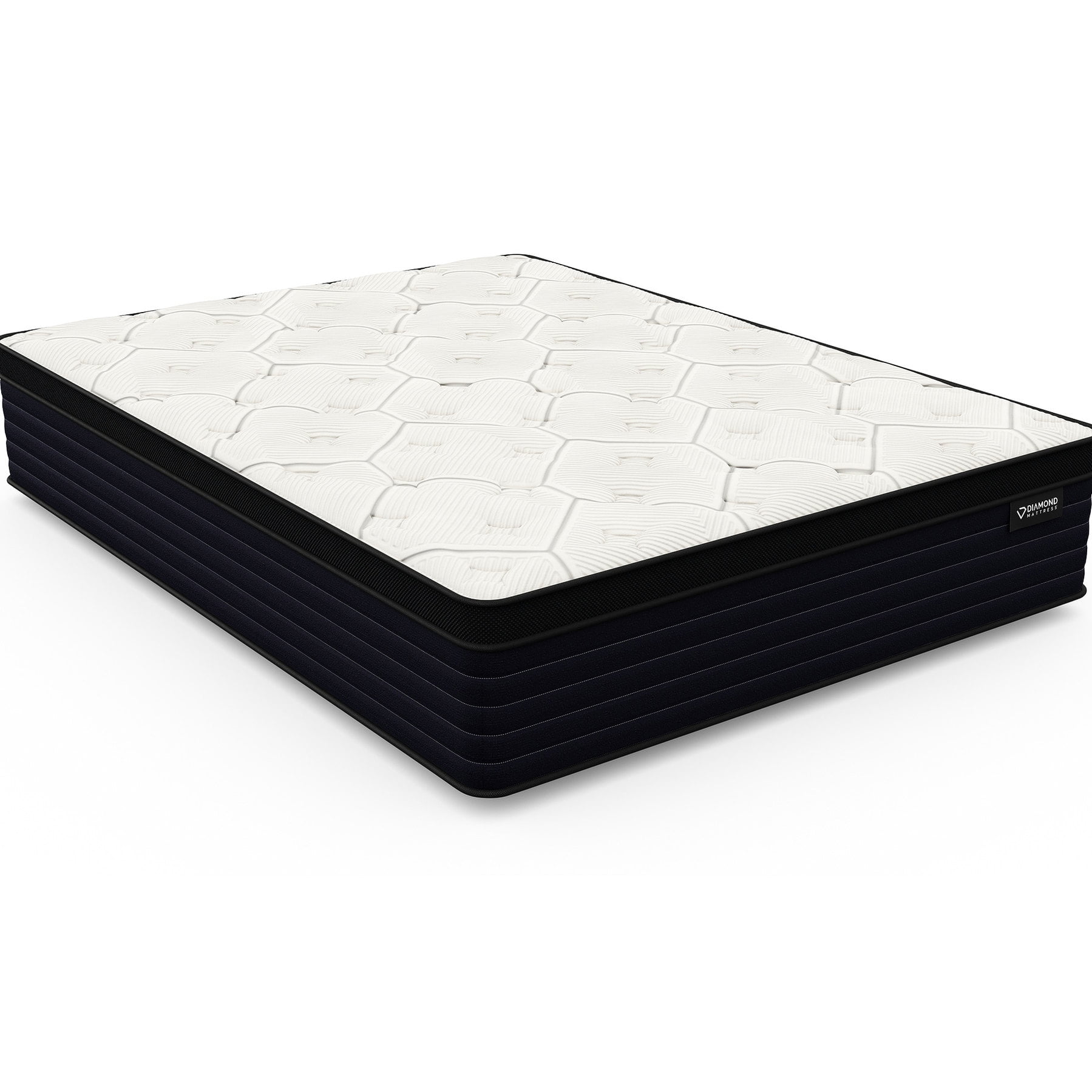 White Polyurethane - Hybrid Design - Bedroom Setup - Stable Support ...