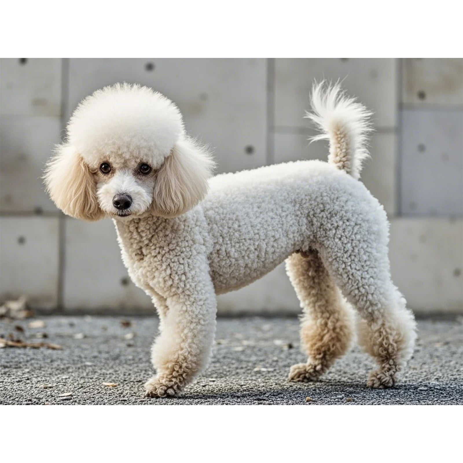 White Poodle Diamond Painting DIY Kits 5D Diamond Art Full Round Drill ...