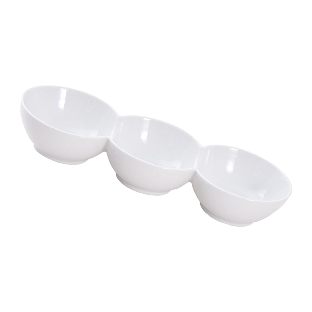 White Porcelain Appetizer Serving Tray Condiment Containers Sanlian ...