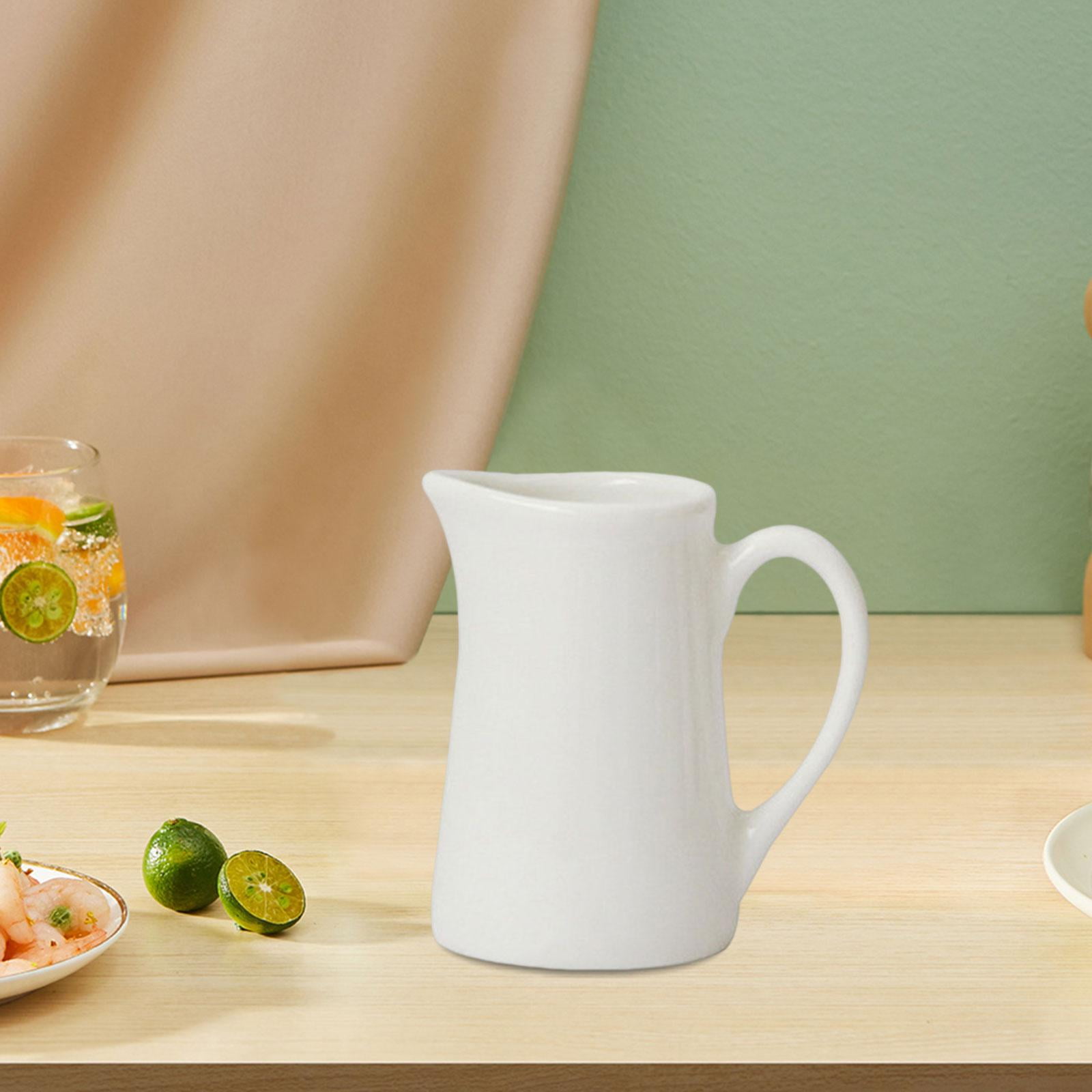White Porcelain Classic Creamers Ceramic Cream Jugs Sauces Salad ...