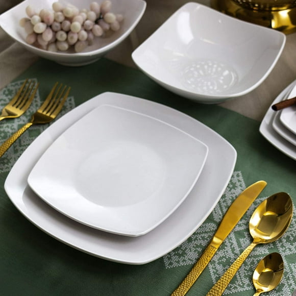 White Square Dinnerware