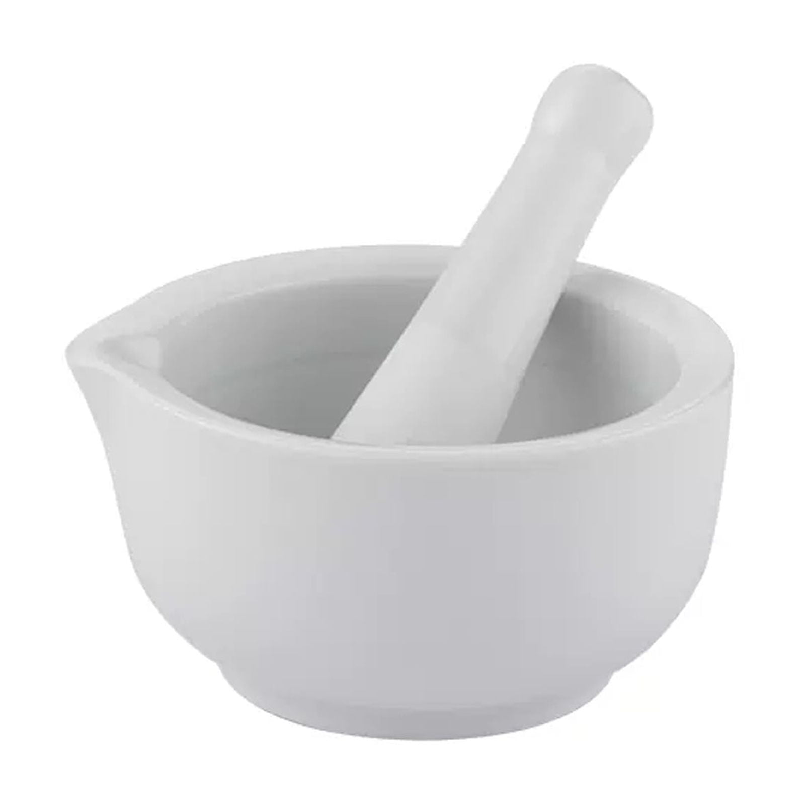 White Porcelain Mortar and Pestle Set, Spice Crusher, Ceramic Mixing ...