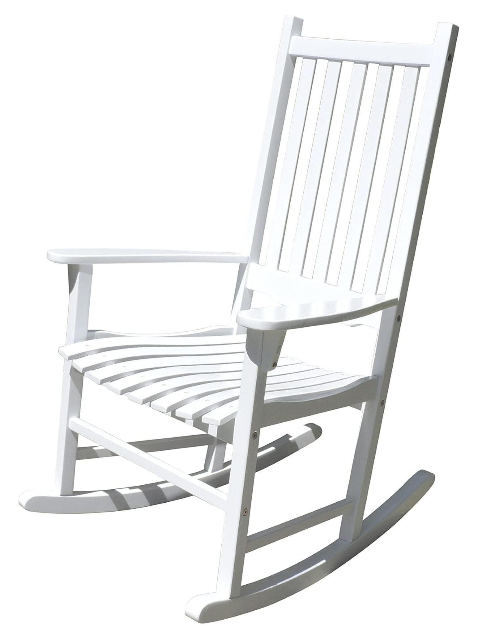 White Porch Rocker/Rocking Chair Wood Northbeam White Traditional ...