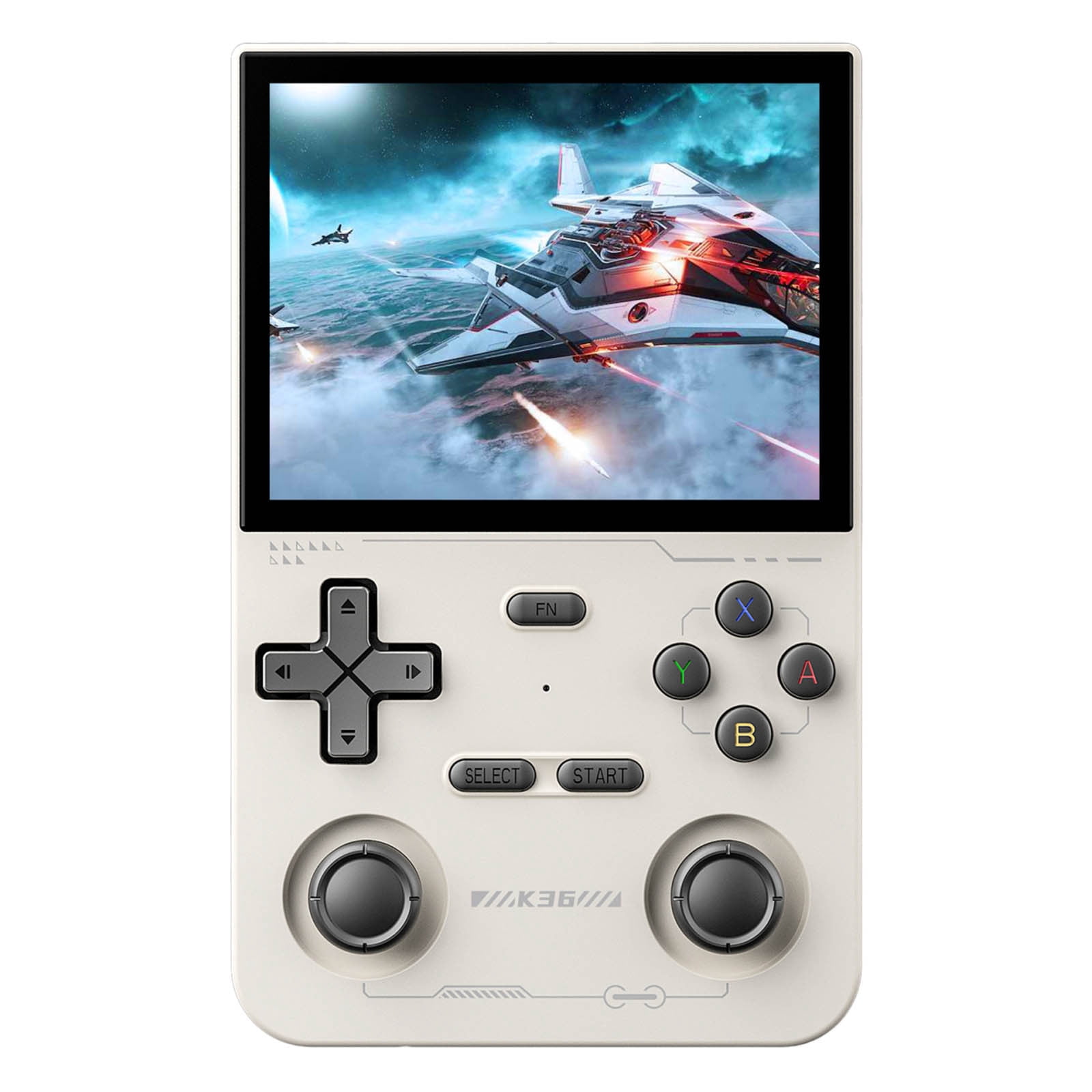 White Portable K36 Game Console With Full Lamination Screen And ...