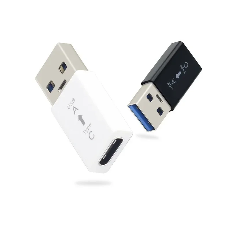 White Portable Type C USB 3.0 Adapter Fast Charging Data Type-C Data ...