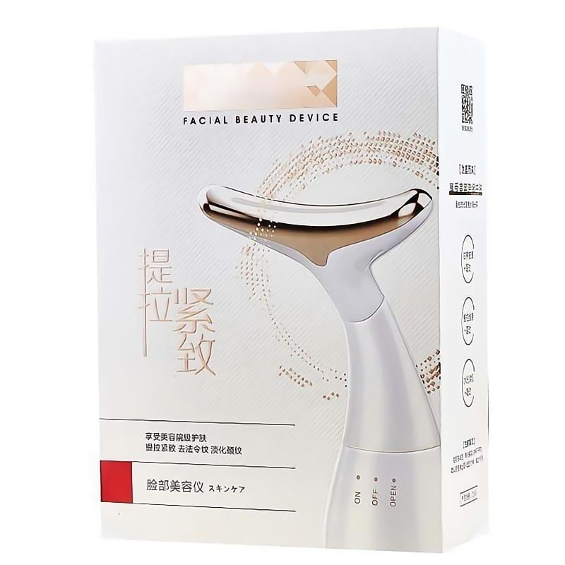 White Portable Ultrasonic Beauty Instrument Massage Facial Beauty ...