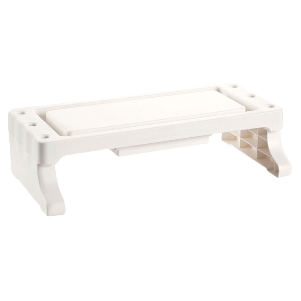 White Pp Elevated Computer Stand Multi-functional Multiple Storage ...