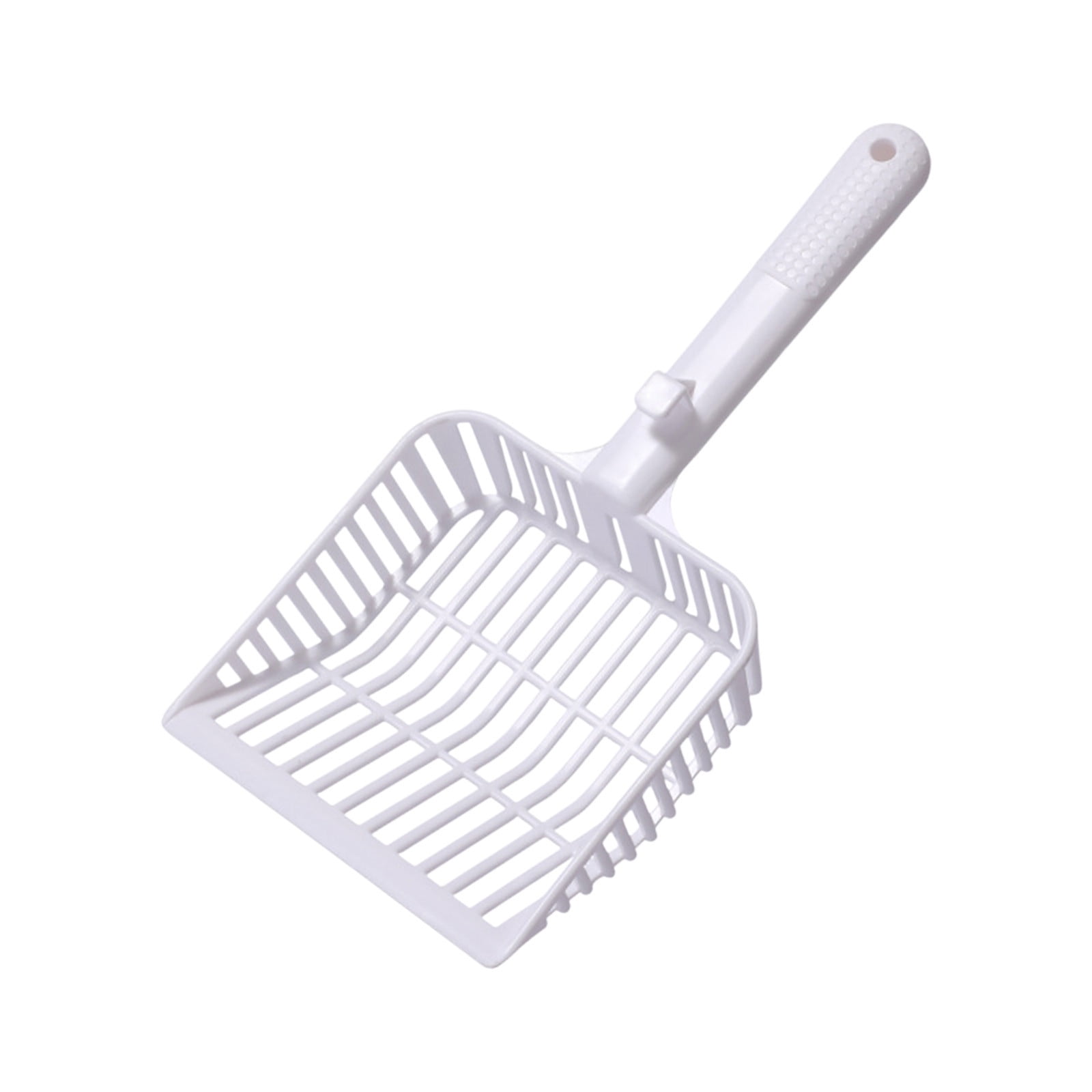 White Premium Cat Litter Scoop Fine Mesh Design Durable Plastic Waste ...
