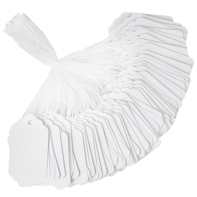 NEW White Price Tags with String - 1000PCS Pre-Strung for Pricing ...