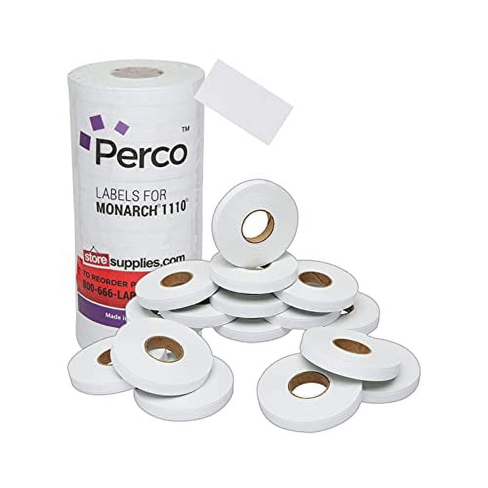 White Pricing Labels for Monarch 1110 Price Gun - Sixteen Rolls, 17,000 ...