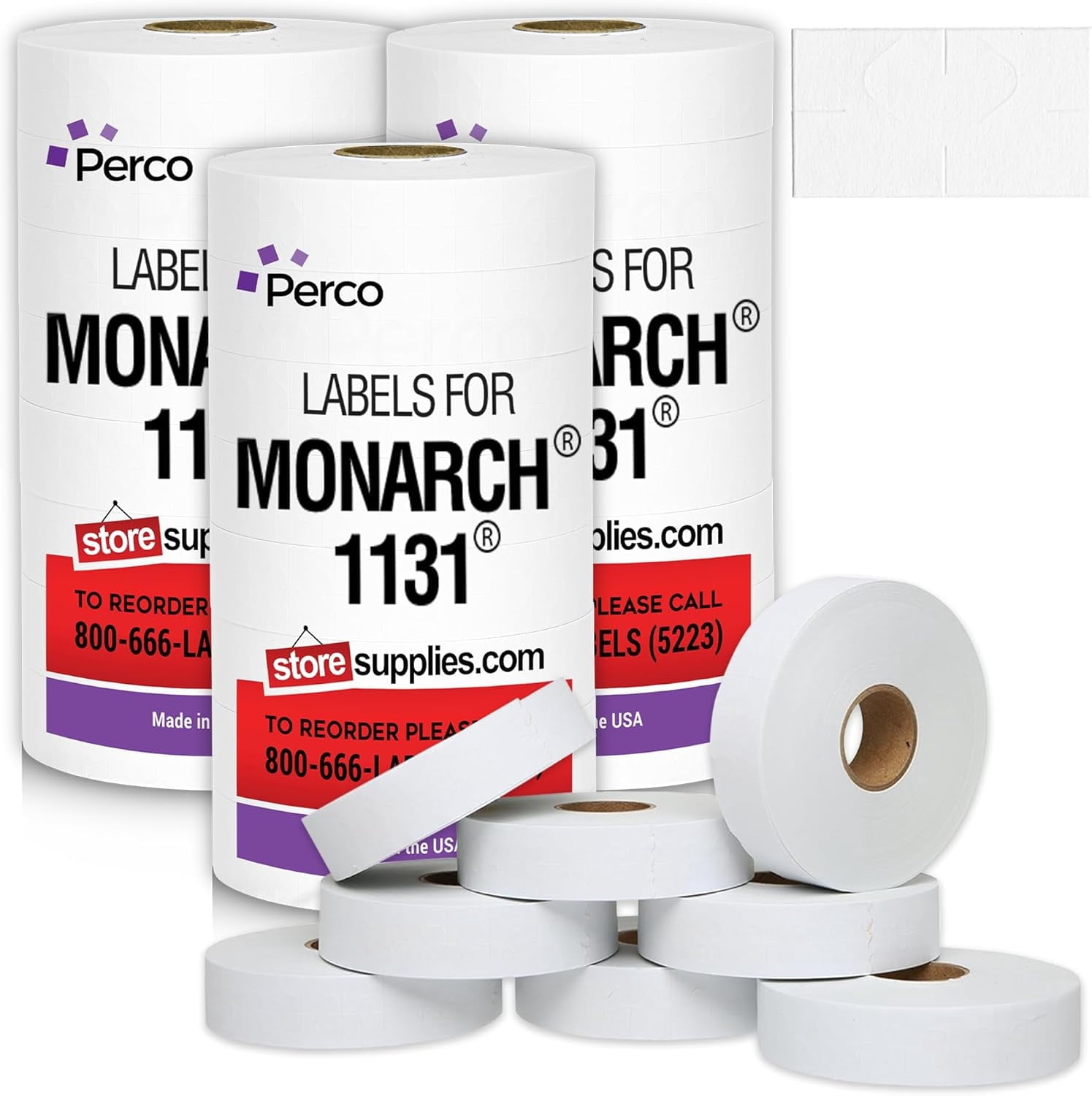 Pricing Labels for Monarch 1131 White - 60,000 labels w/ 24 Rolls Value ...