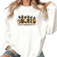 White Print Sweatshirt Graphic Sweatshirt St Patricks Day Stylish ...