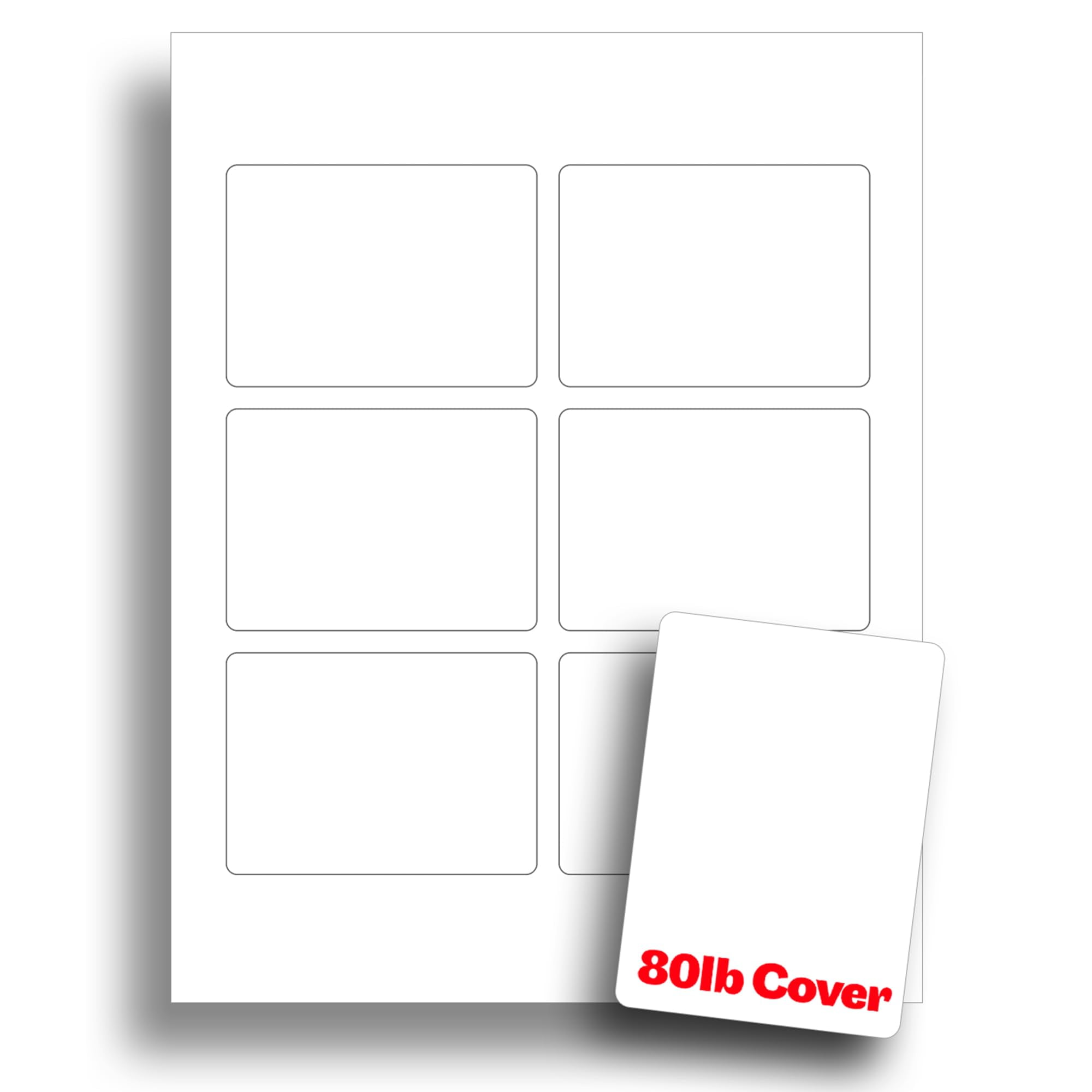White Printable Playing Card ESF27 Paper - Blank Playing Cards for ...