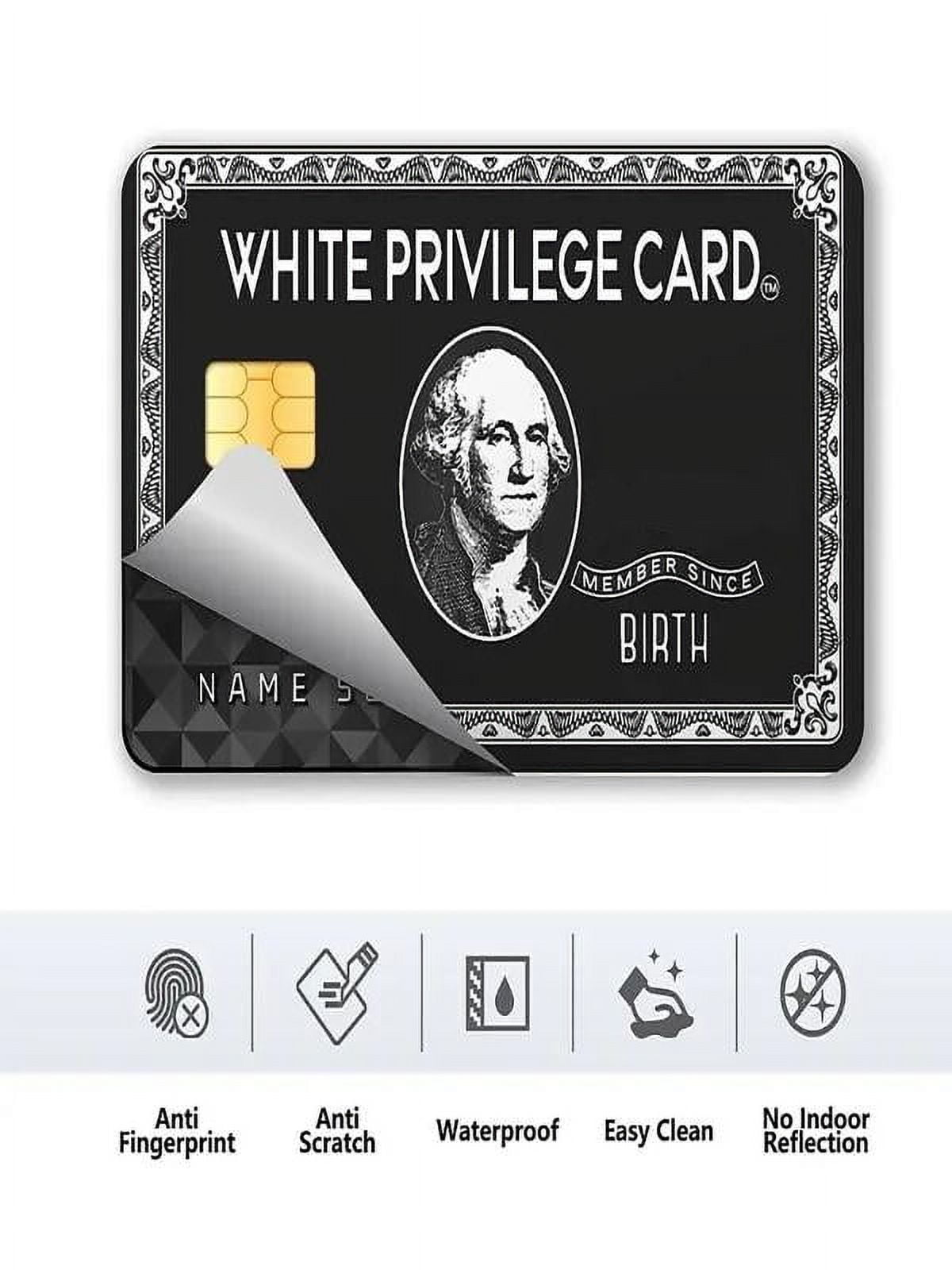 White-Privile_ge Card Skin | 2 Pcs Debit Card Sticker White-Privileg_e ...