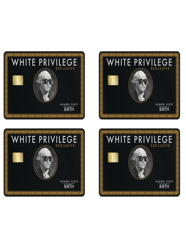 White-Privile_ge Card Skin | 4 Pack Debit Card Sticker White-Privileg_e ...