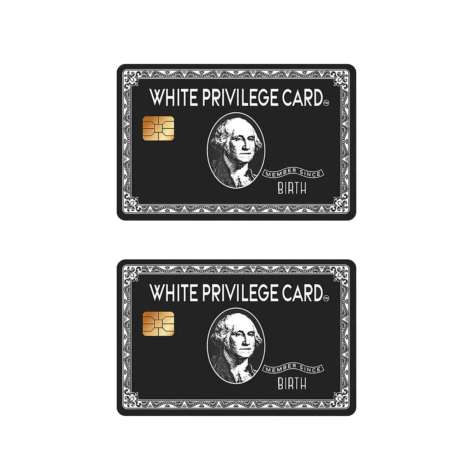 White-Privilege Card Skins for Debit Cards 2 Pcs Debit Card Sticker ...