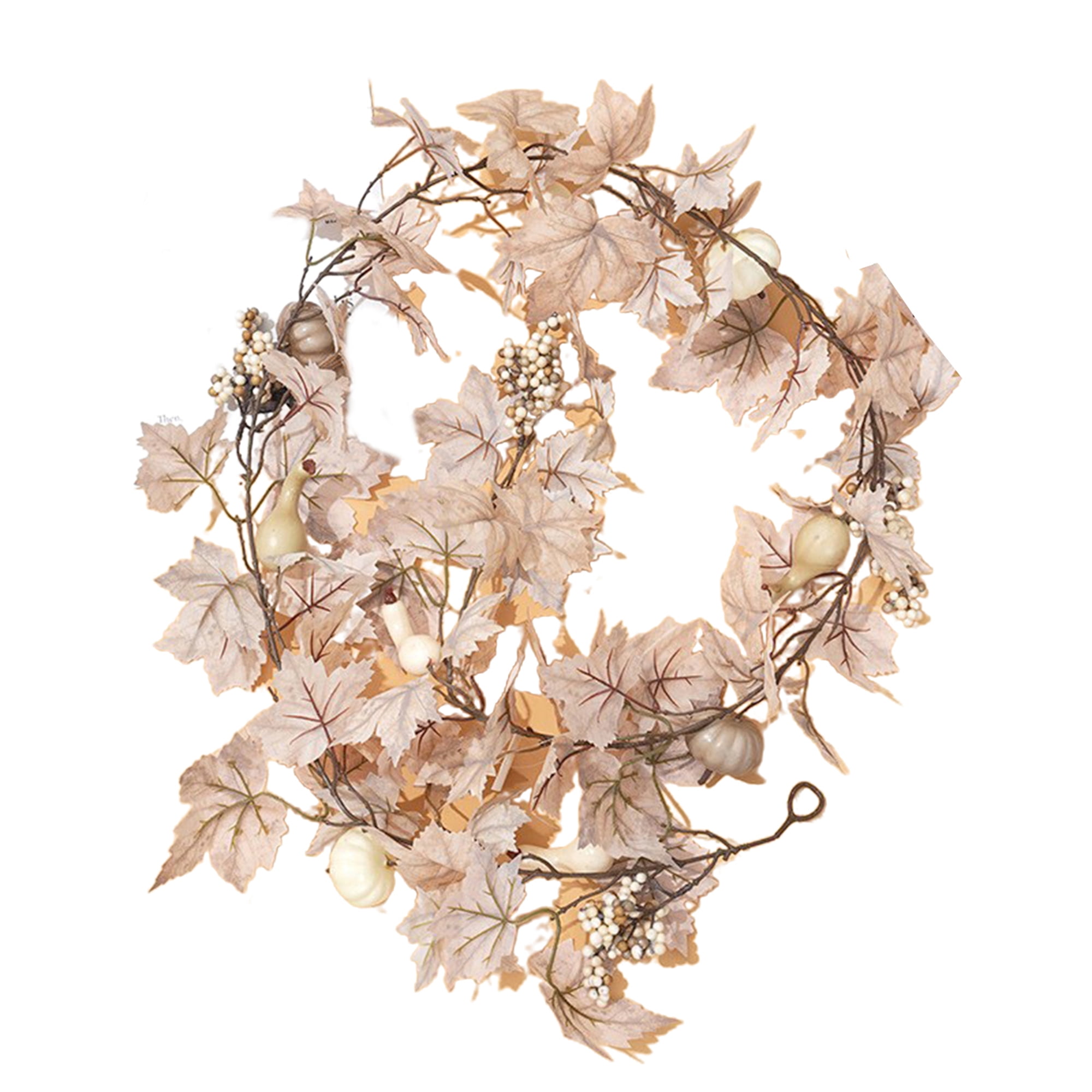 White Pumpkin Berry Garland Hanging Fall Vines Autumn Harvest ...