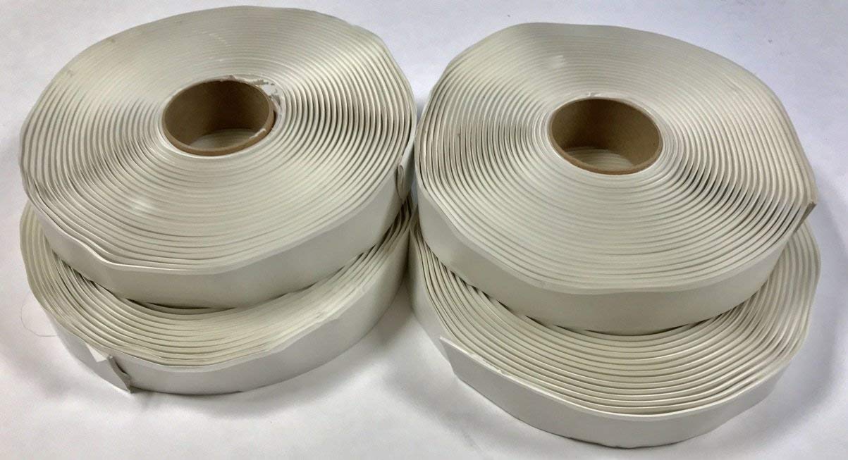 White Putty Tape/Butyl Tape 1/8" x 1" x 30' (4-Pack) - Walmart.com