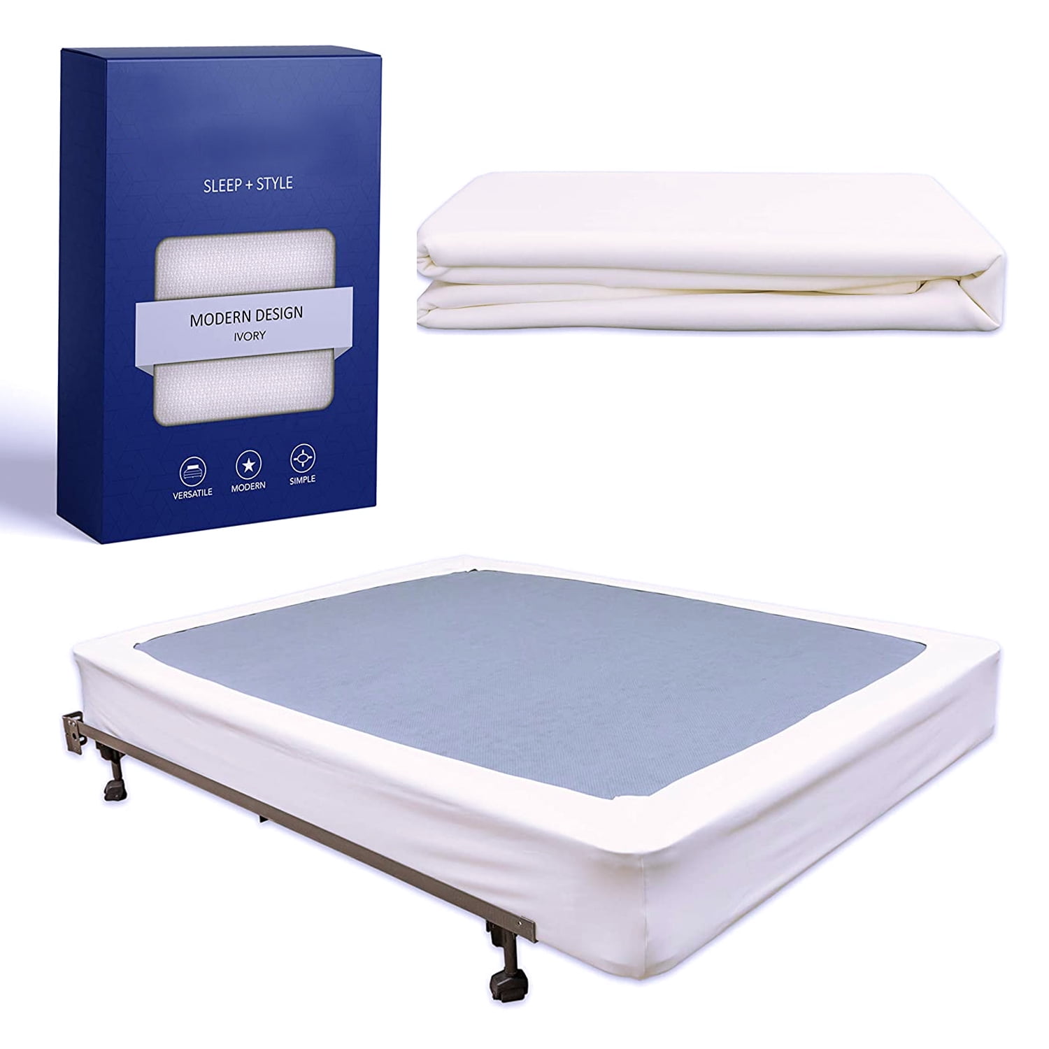 White Queen - The Original Box Spring Cover, Bed Skirt Alternative, Box ...