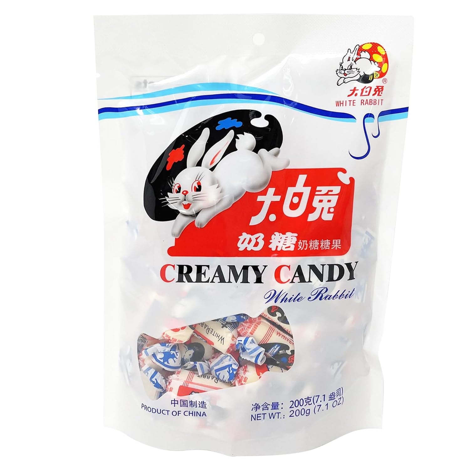 White Rabbit Creamy Candy 7.1Oz (200 Gram) - Individually Wrapped Soft ...