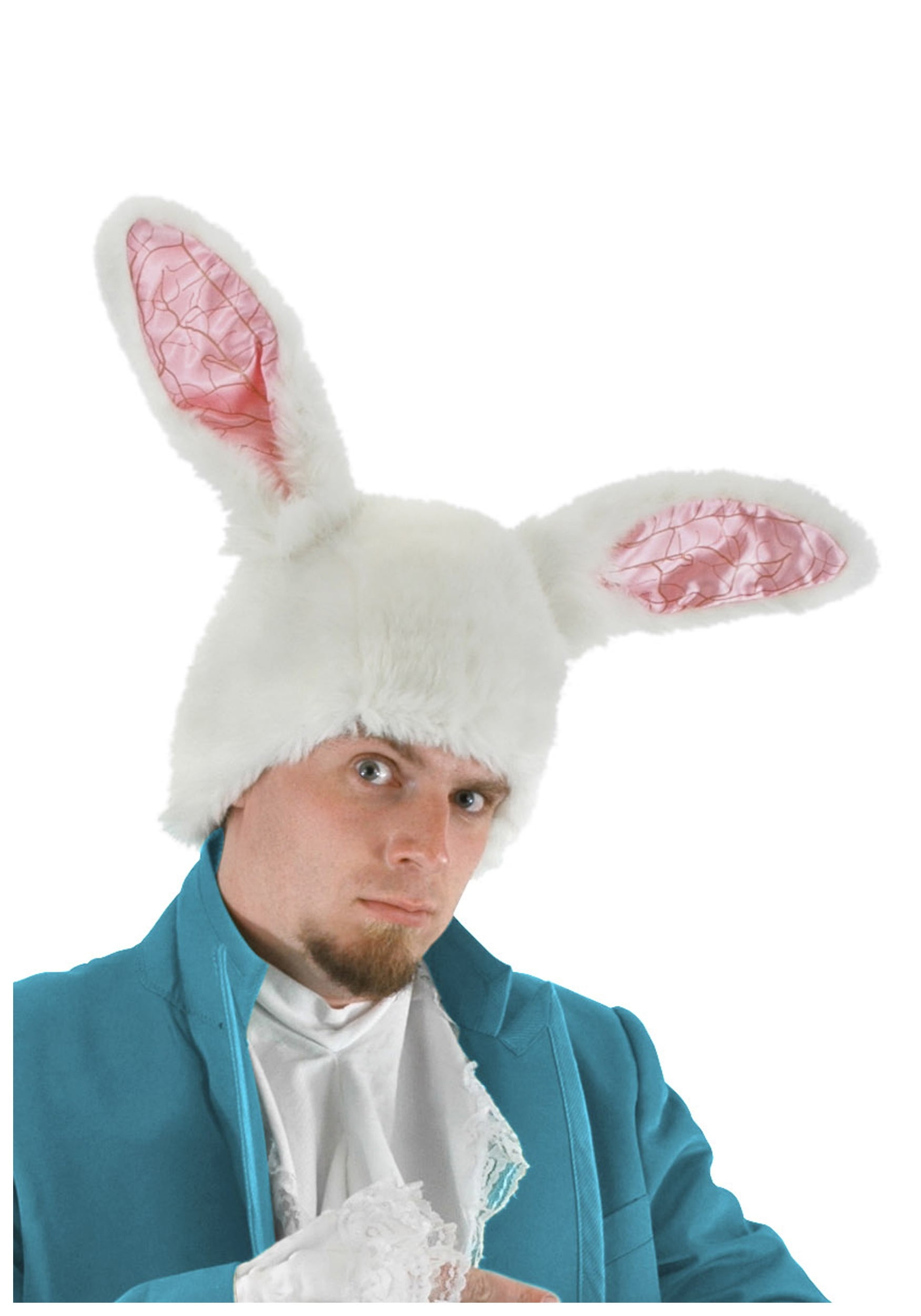 White Rabbit Ears Hat for Adults - Walmart.com