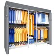 White Rack With Grey Cover E12C Pro Heavy Duty Freestanding Adjustable ...