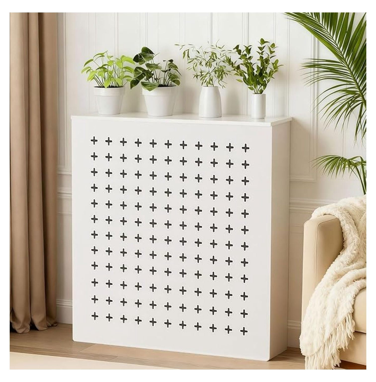 White Radiator Cover, Modern Radiator Covers for Home, Decorative ...