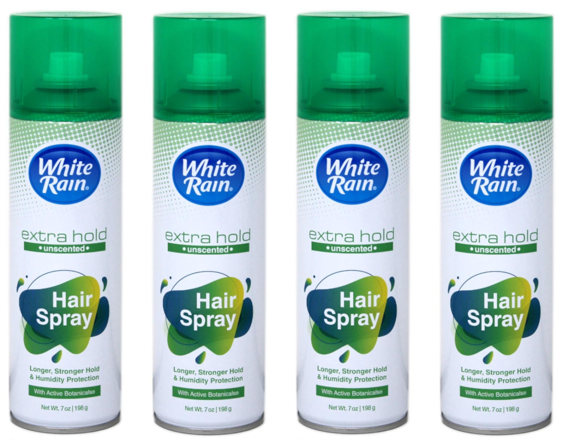 White Rain Aerosol Hairspray Unscented, Extra Hold 7 oz (Pack of 4 ...