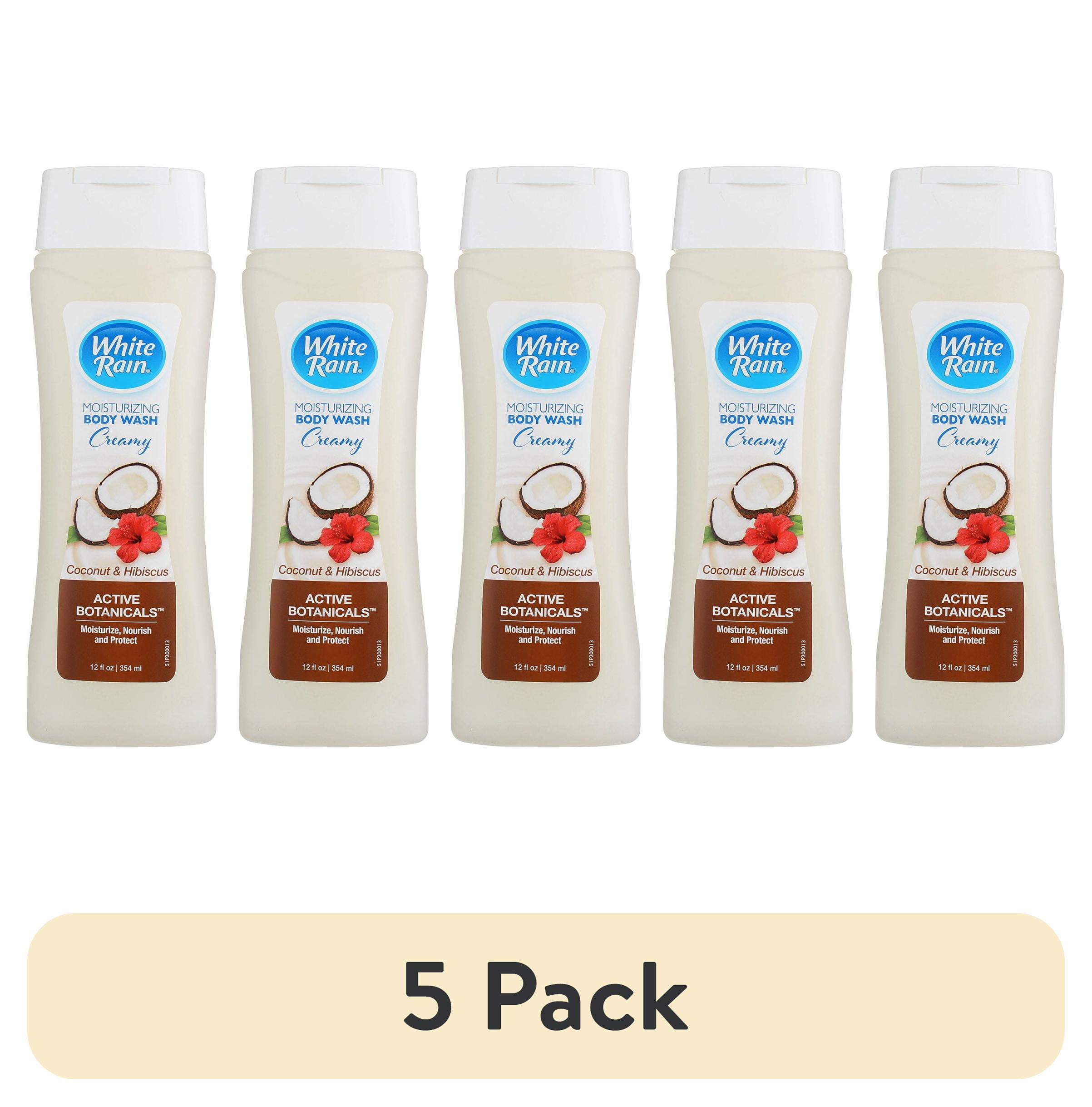 (5 pack) White Rain Creamy Moisturizing Body Wash, Coconut & Hibiscus ...