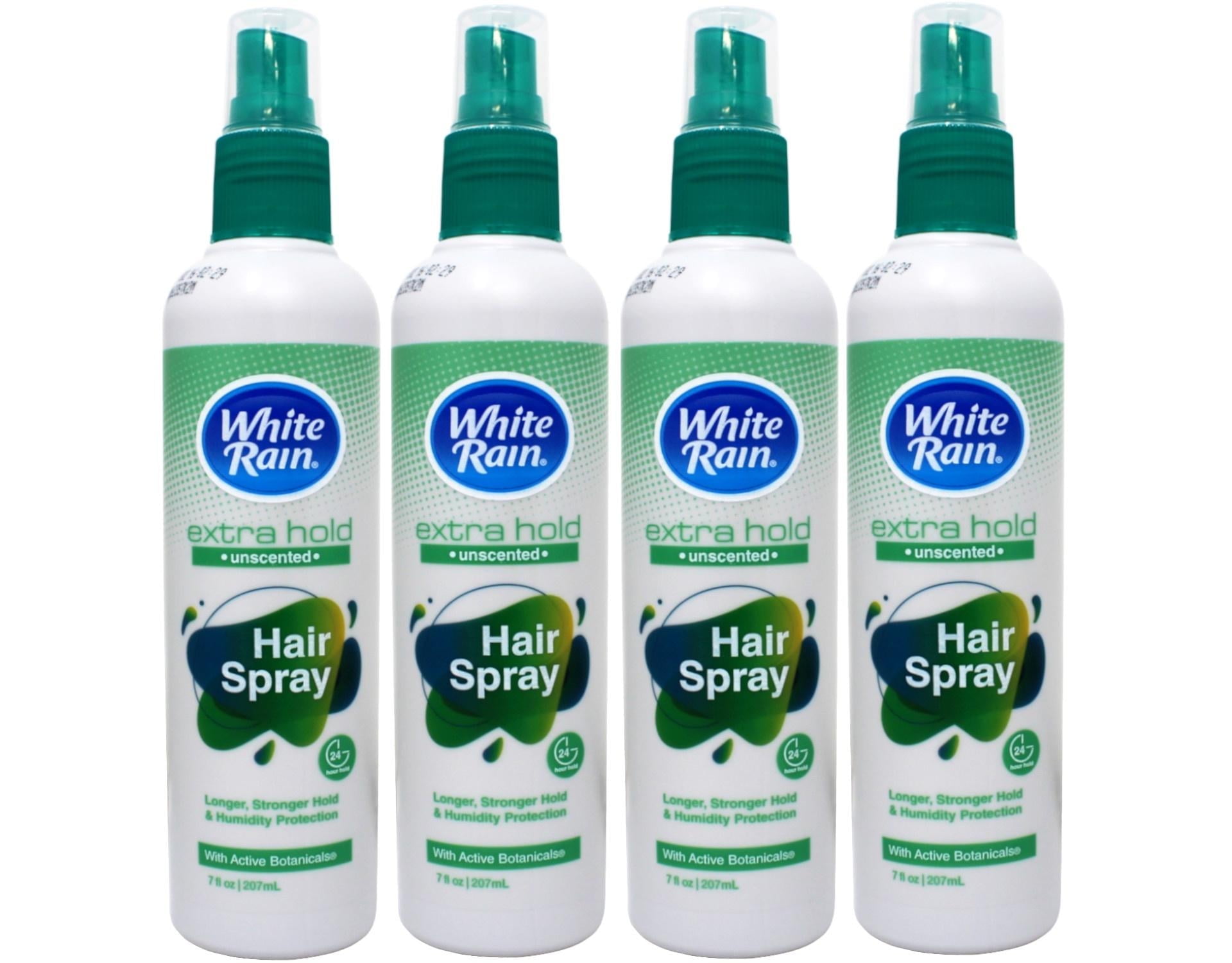 White Rain Hair Spray Unscented Extra Hold, 7 oz, Pack of 4 - Walmart.com