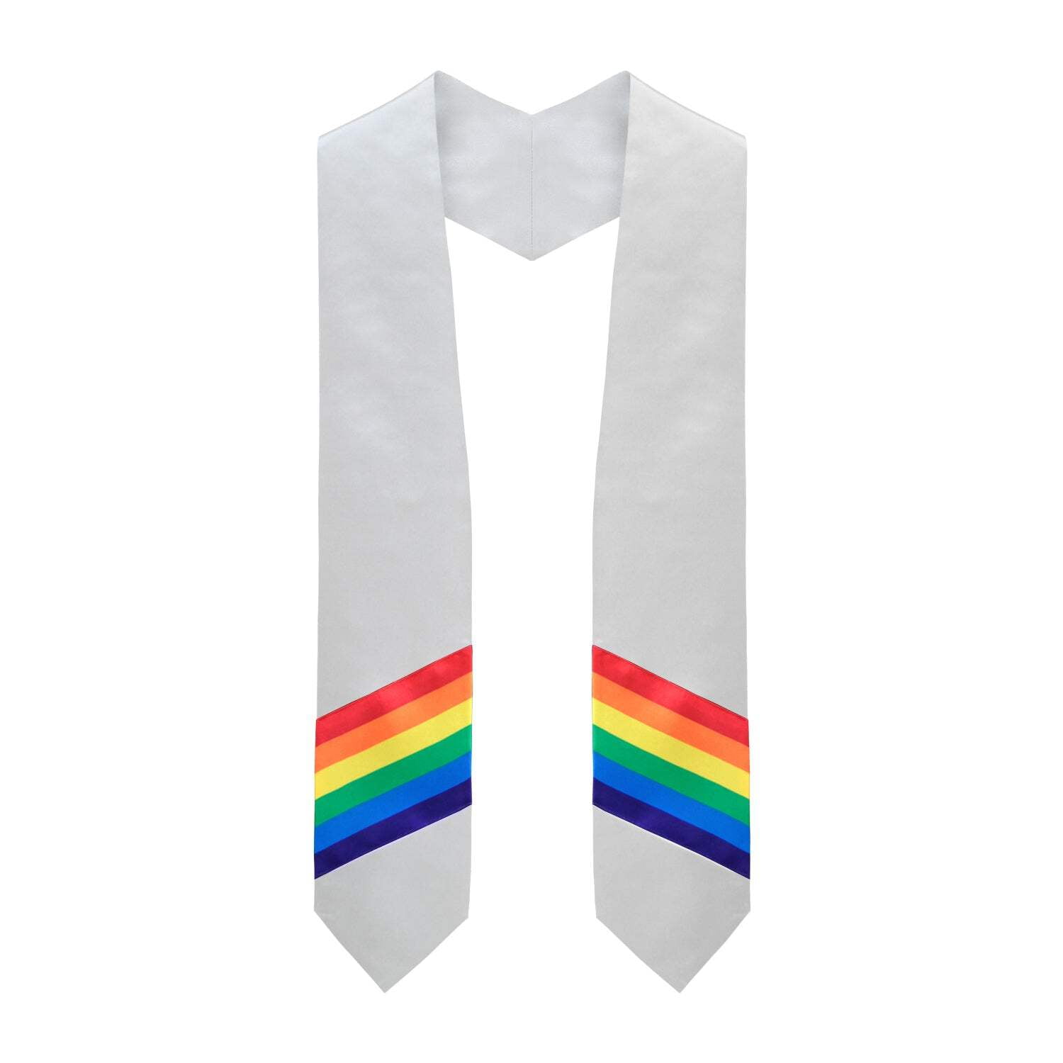 Endea Graduation White Rainbow LGBTQ+ Gay Pride Graduation Stole ...