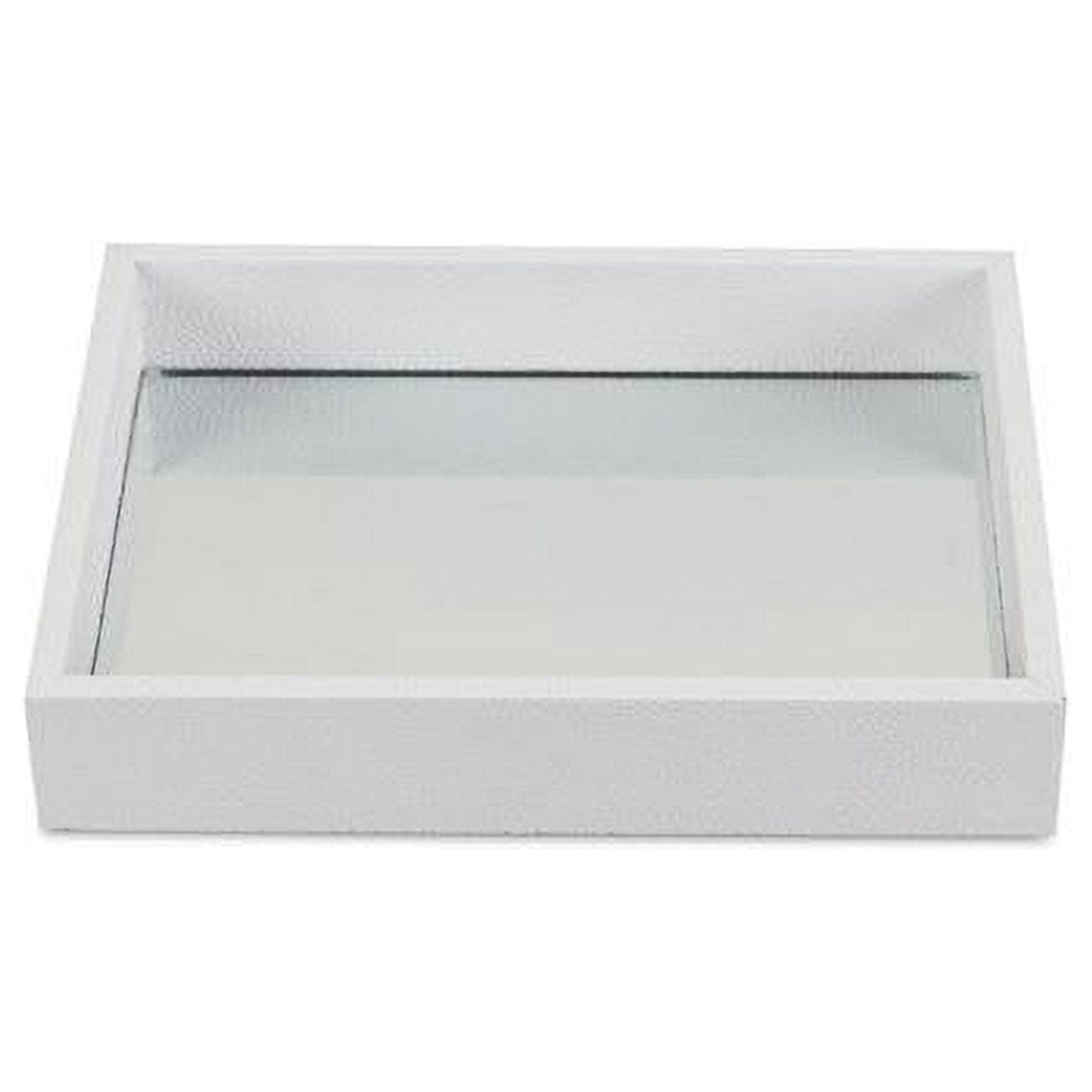 White Raised Bubble Tray with Mirror - Walmart.com