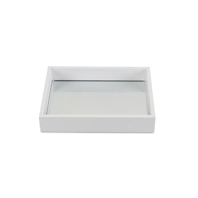 White Raised Bubble Tray with Mirror - Walmart.com