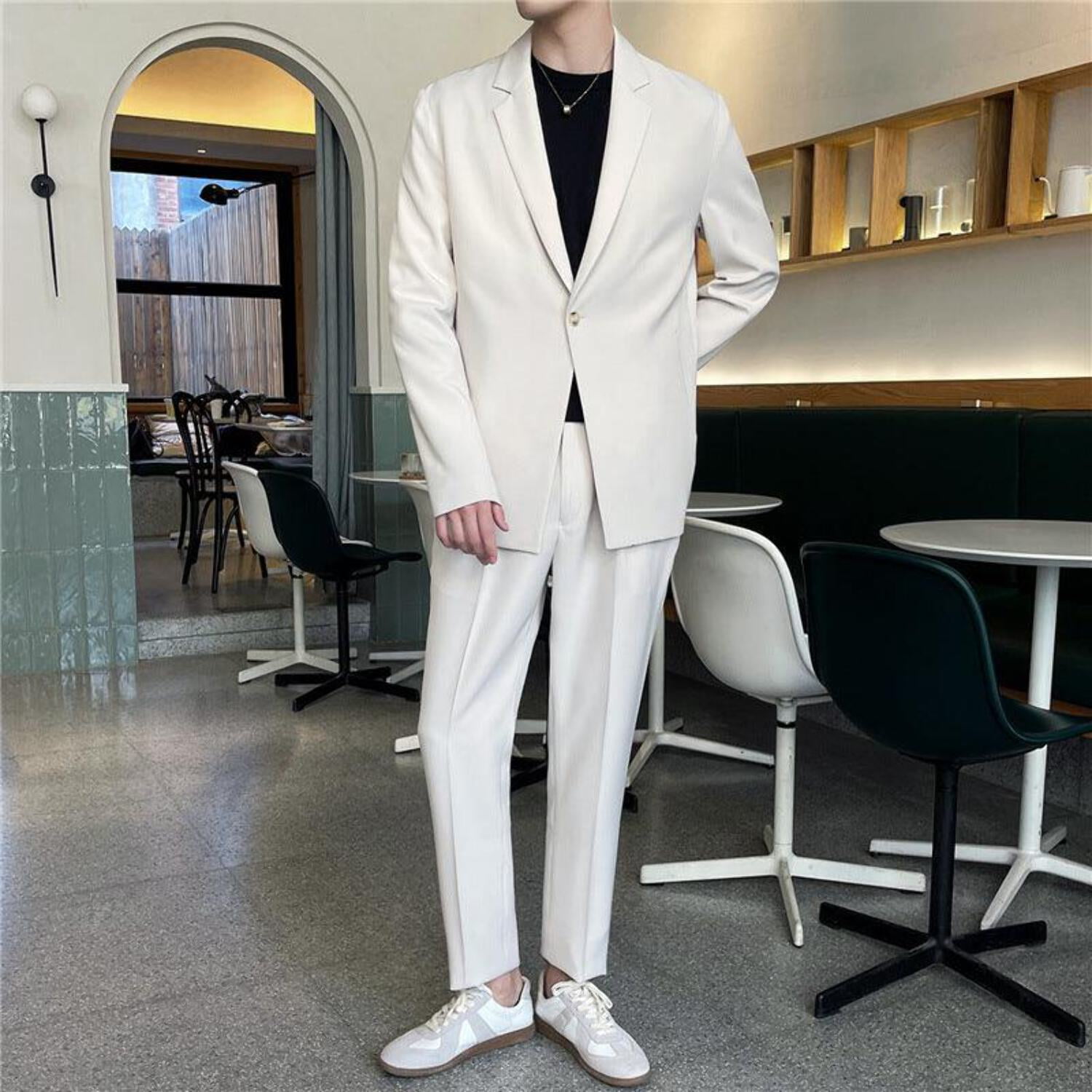 White Rascal Casual Suit Men''S Trend Loose Light Mature Suit Men''S ...
