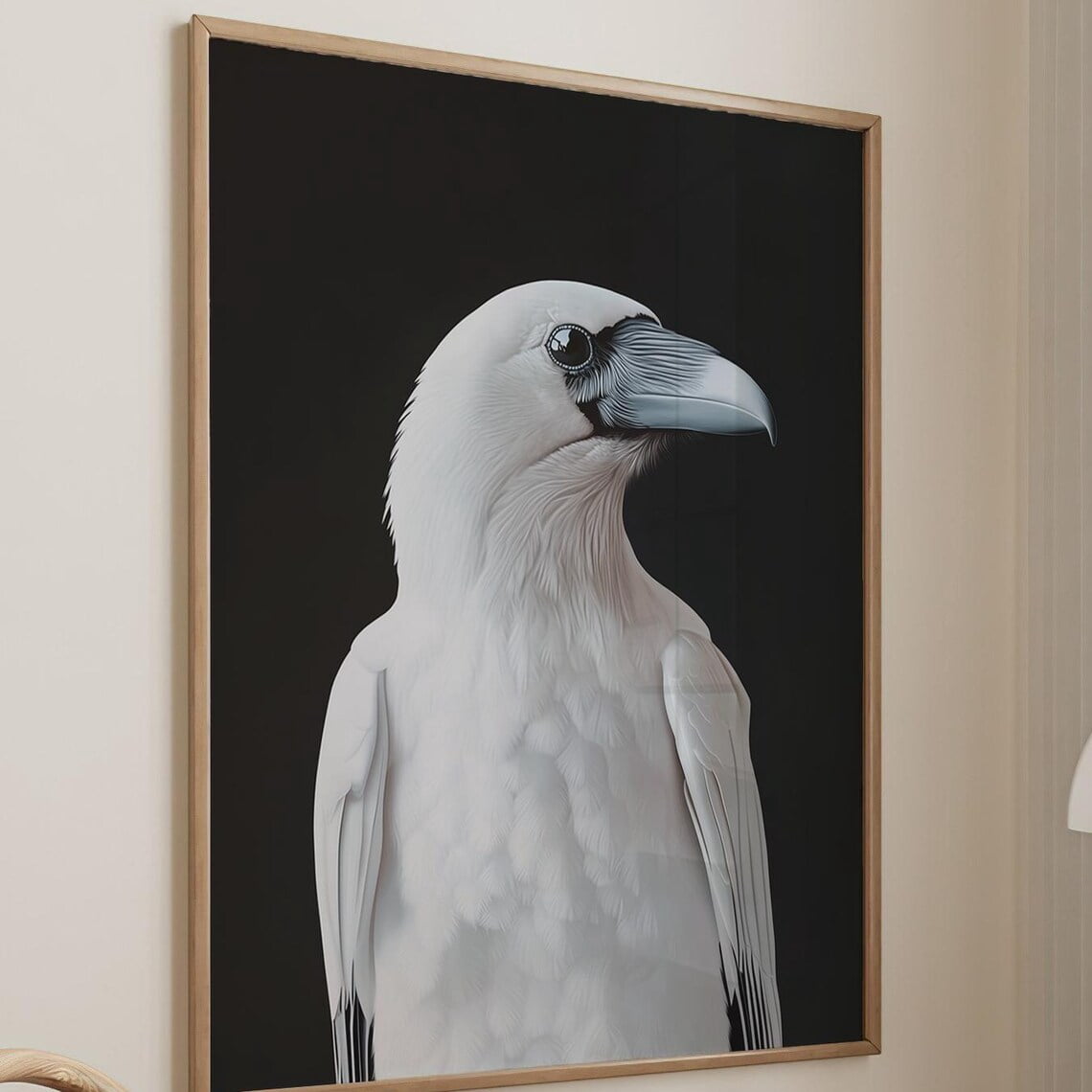White Raven Fashion Magazine Inspired Poster Animal Portrait ...