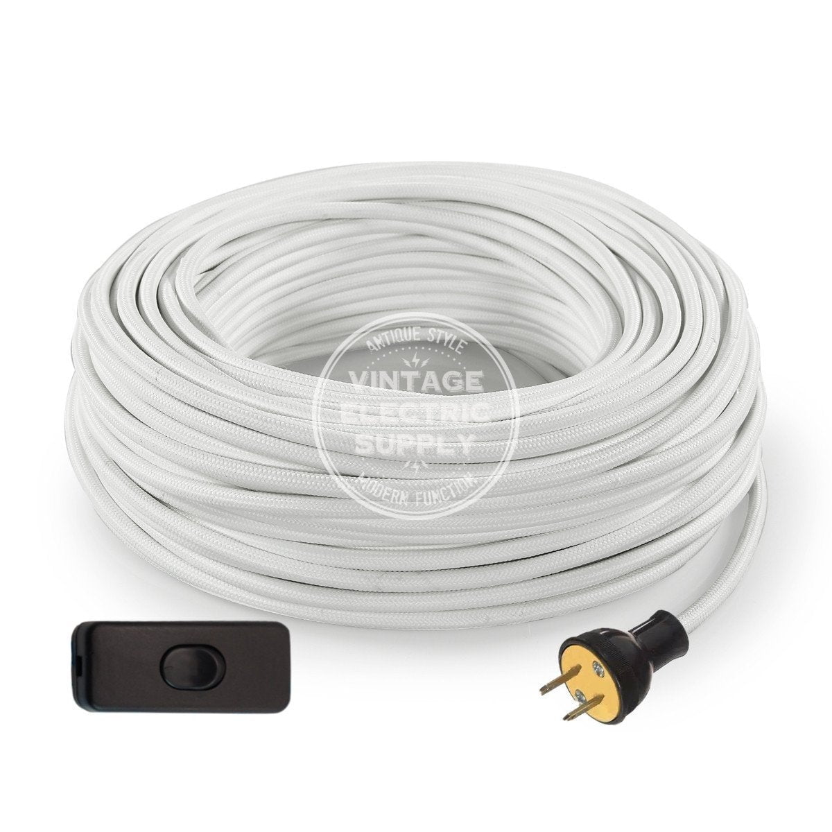 White Rayon Re-Wire Kit with Switch - Walmart.com