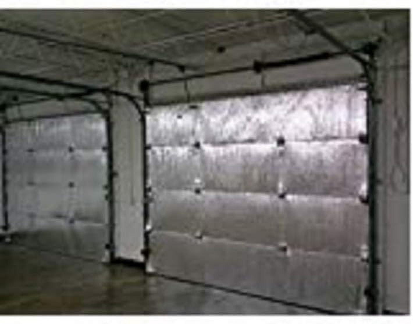White Reflective Foam Core 2 Car Garage Door Insulation Kit 16FT x 8FT ...