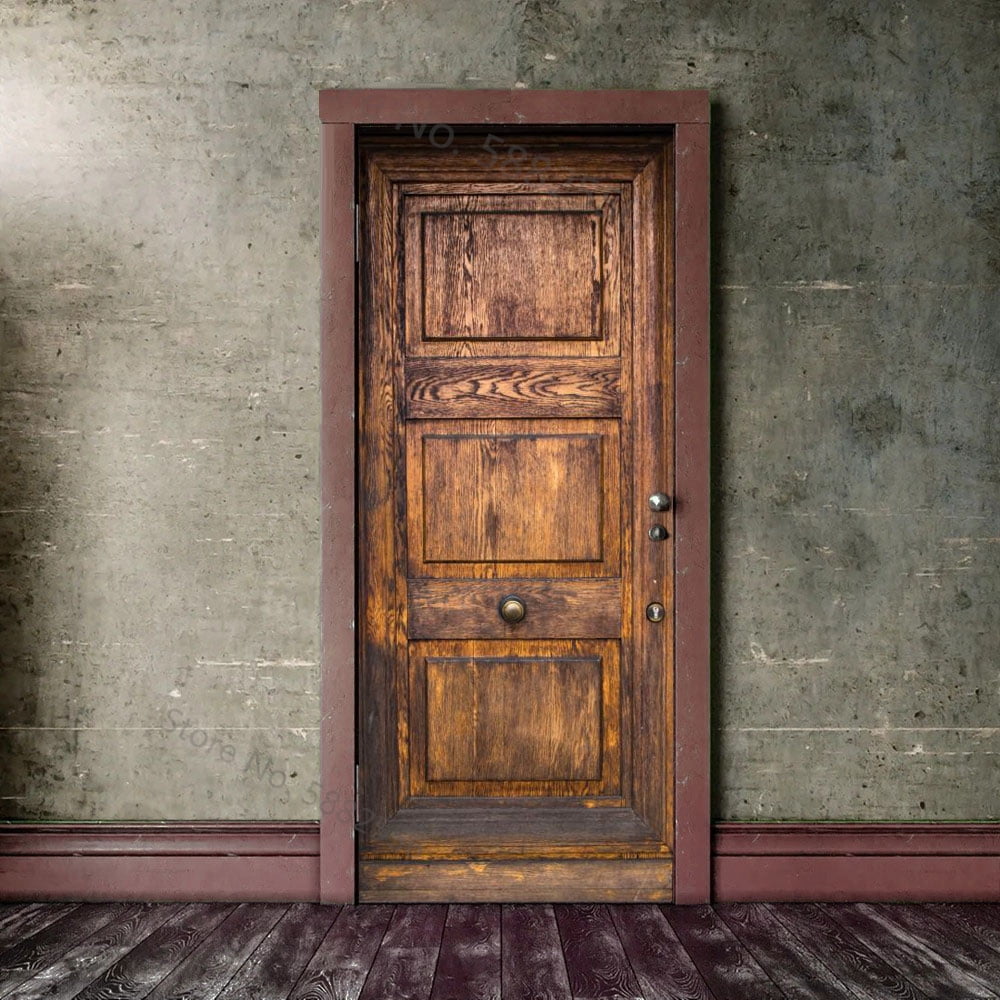 White Relief Door Sticker 3D Door Mural Peel and Stick Removable Self ...